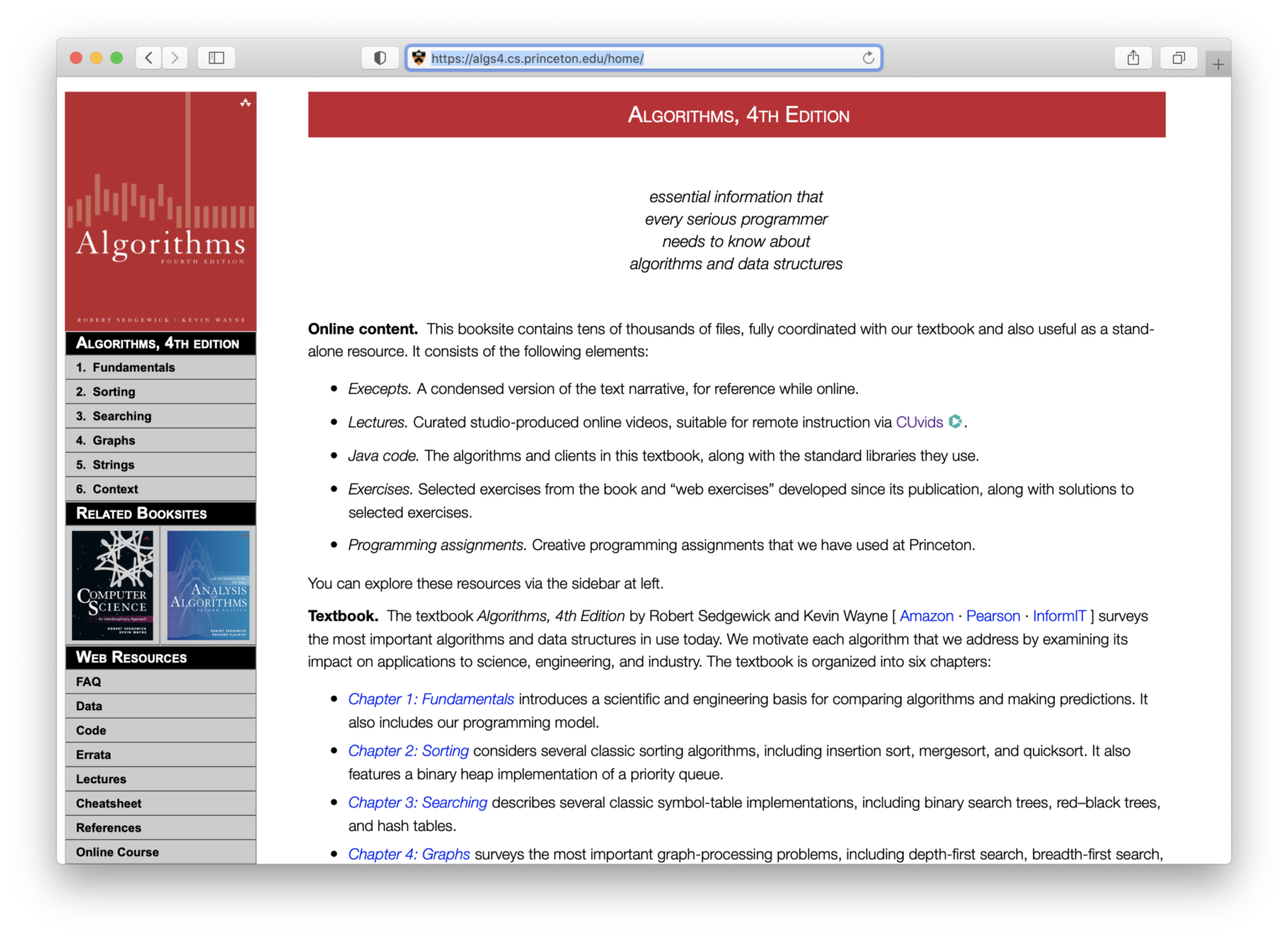 Algorithms Course - Robert Sedgewick