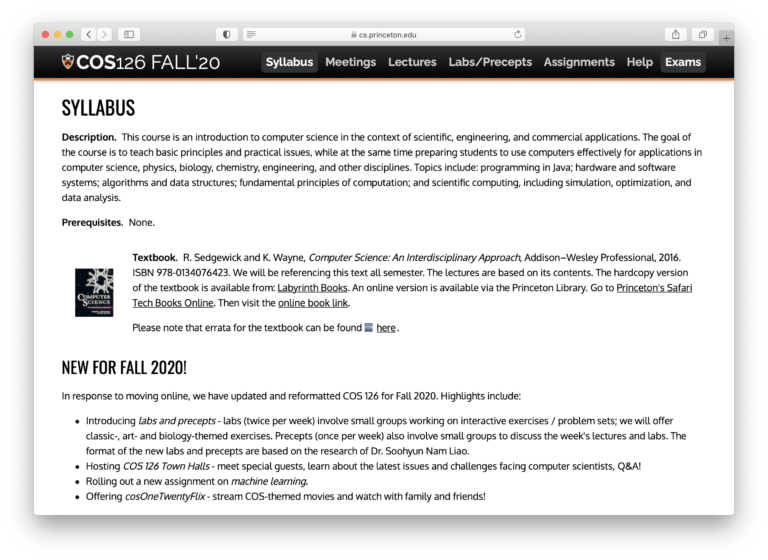 Computer Science Course - Robert Sedgewick